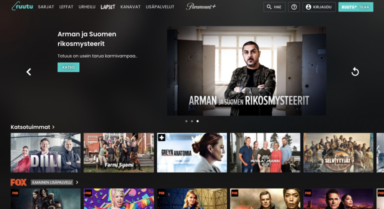 Ruutu+:sta tuli tarjolle uusi tilausvaihtoehto – sarjat, elokuvat ja ...