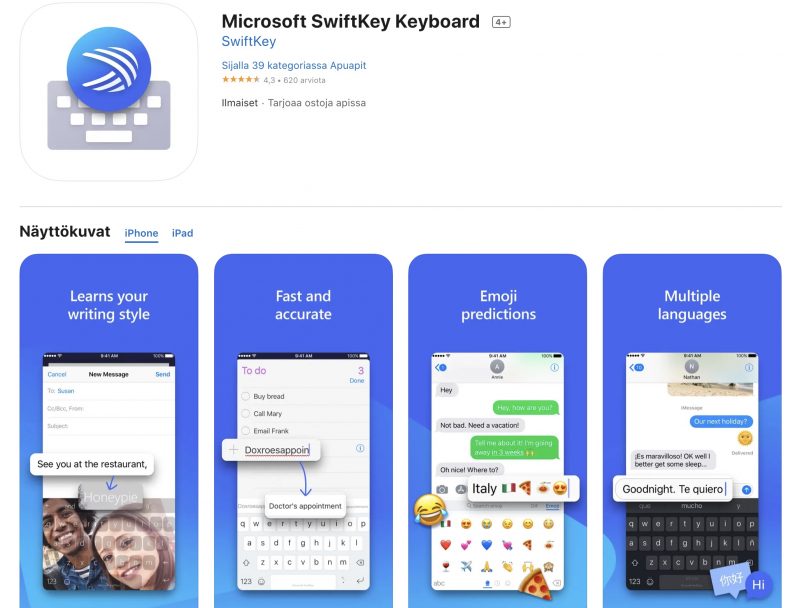Yllätys: Pidetty SwiftKey-näppäimistö palasikin saataville iPhoneille ...