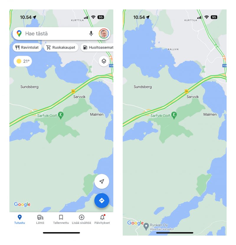 Google Mapsin käyttöön tuli pieni mutta merkittävä muutos – näin pääset ...